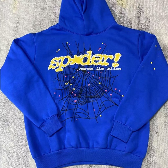 Sp5der | Other | Sp5der Hoodie Tc Blue | Poshmark